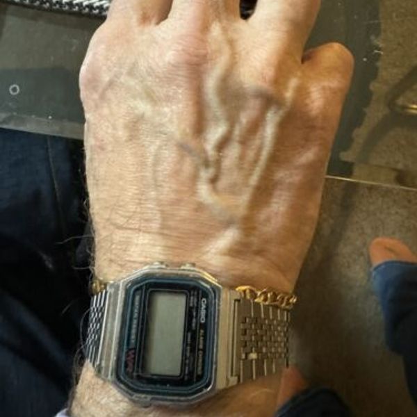 Vintage Casio Digital Watch Men Silver Tone Date Alarm Chronograph 593 A158W | WatchCharts ...