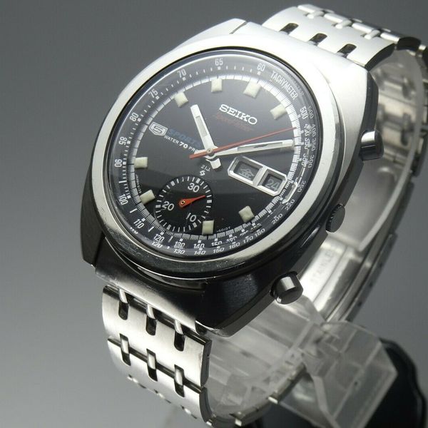 OH, Vintage 1969 JAPAN SEIKO 5 SPORTS SPEED-TIMER 6139-6010 21Jewels ...