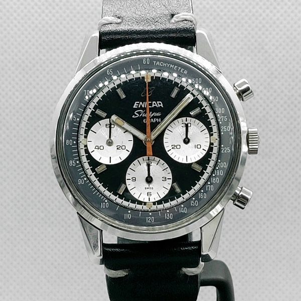 60s Classic ENICAR SHERPA GRAPH MARK IV Chronograph Ref 072-02-01 ...
