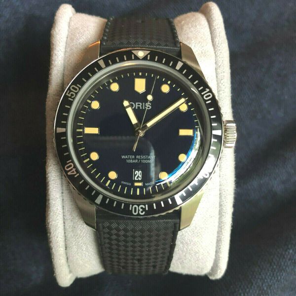 Oris Divers 65 Sixty-Five 40mm Blue Dial OEM Tropic Strap plus OEM ...