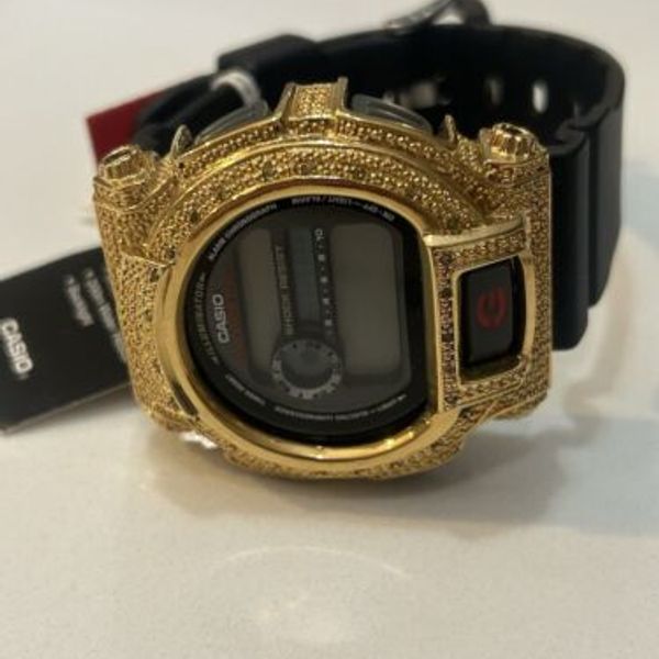 Gold Iced Out G Shock Resist Casio With Real Diamonds | WatchCharts ...