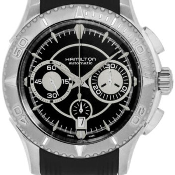 Hamilton Jazzmaster Seaview Automatic Chronograph Rubber Menâ s Watch ...