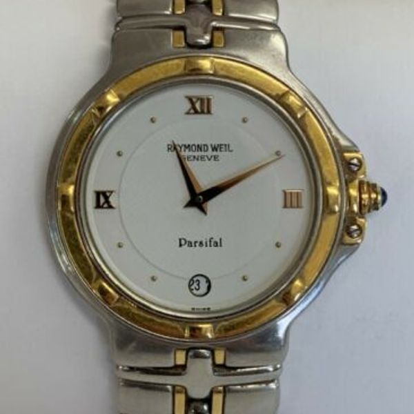Mens Raymond Weil Parsifal Quartz Watch Two Tone Stainless Steel 9190 ...