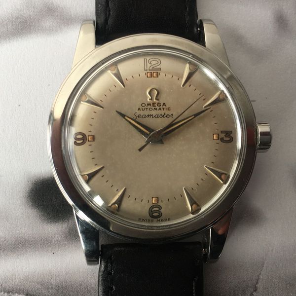 SOLD Vintage Omega Seamaster Bumper Automatic 2577-6 from 1950 ...