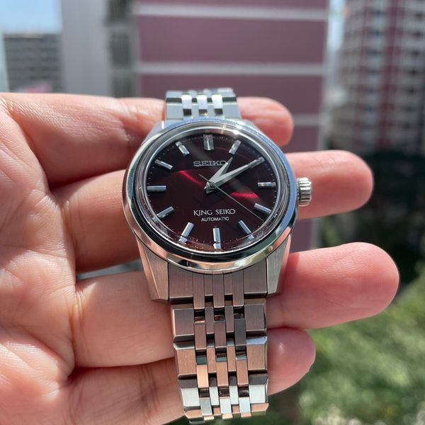 ️Local AD Full Set ️King Seiko SPB287J1 Maroon dial 37mm | WatchCharts ...