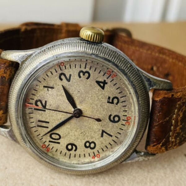 1942 WWII Elgin A-11 539 Military Issued Watch - White Dial SUPER RARE ...