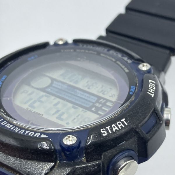 Mens Watch Casio W-S210H Tough Solar Tide Graph Moon Phase Digital ...