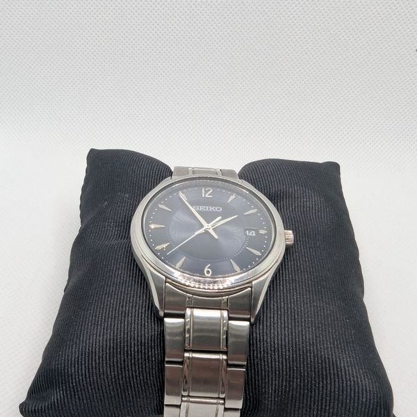 Seiko SUR419P1 Discover More Blue Dial Analog Stainless Steel Quartz ...