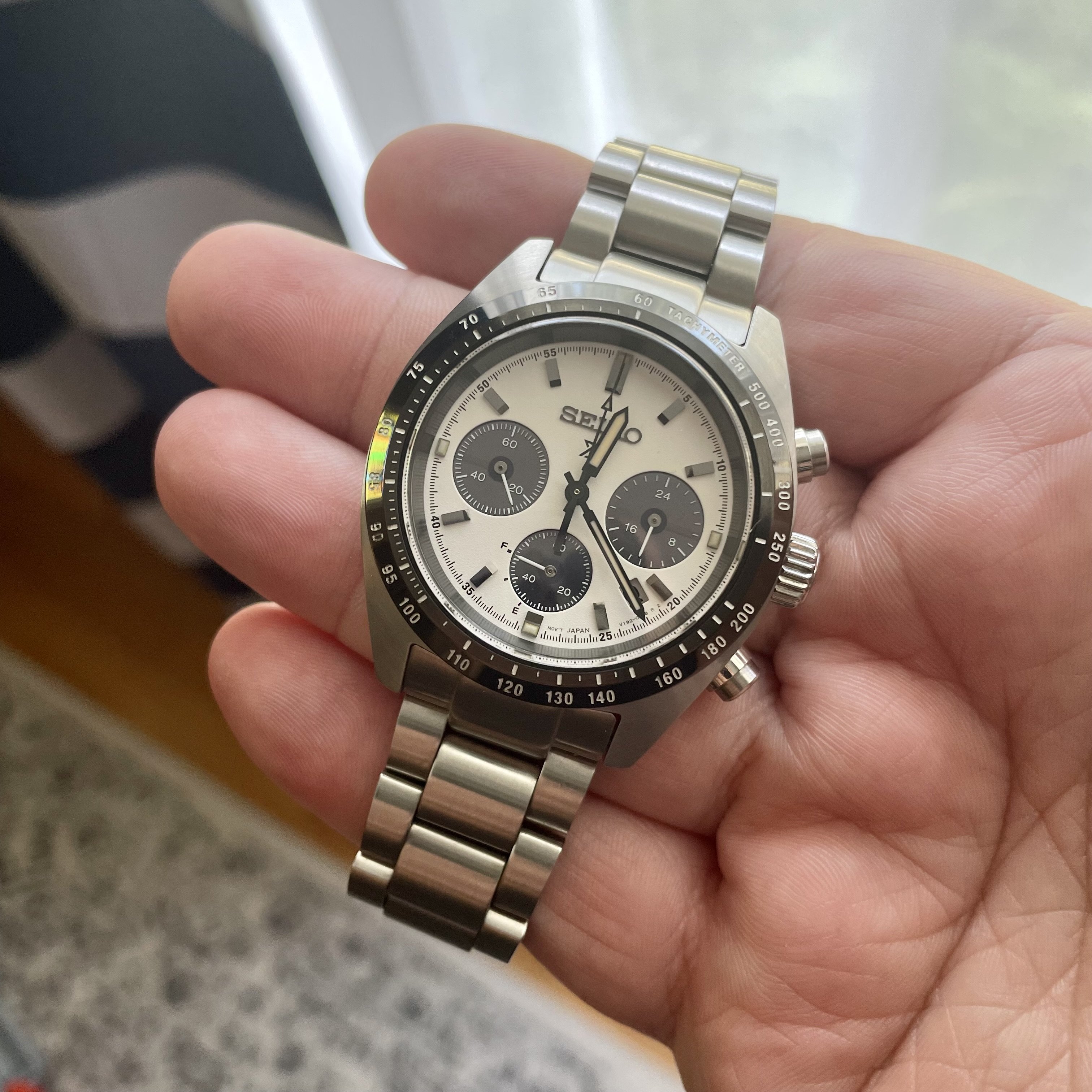 [$400 USD] Seiko SSC813 solar panda chrono “Seitona” | WatchCharts