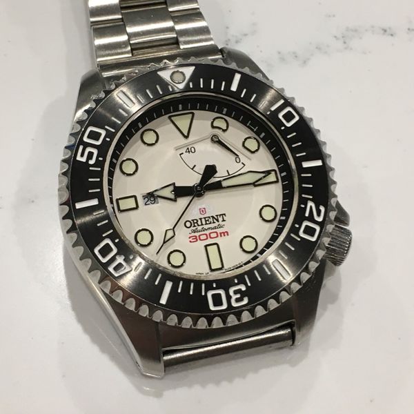 FSOT: Orient Saturation Diver OS300 white dial with upgraded bracelet ...