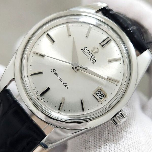 OMEGA SEAMASTER AUTOMATIC DATE 166010 CAL562 SILVER DIAL MEN'S WATCH ...