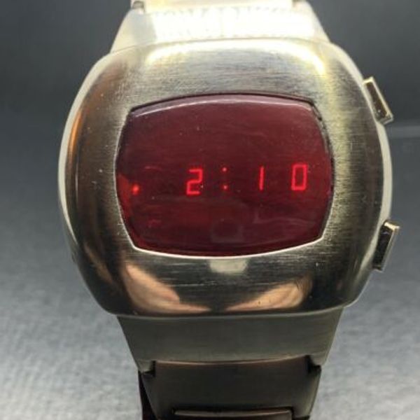 RARE! Space LED Watch Modern Pulsar Hamilton Homage - Works Great ...