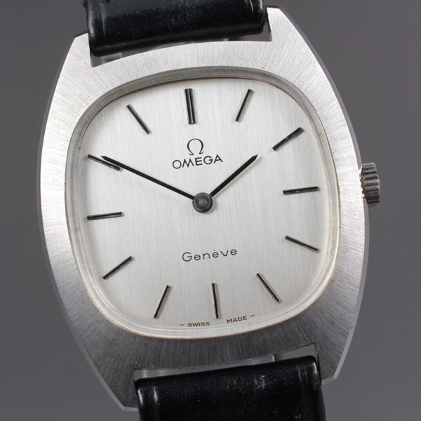 Vintageã MINTã OMEGA Geneve Cal. 625 Silver Hand Winding Men's Watch ...