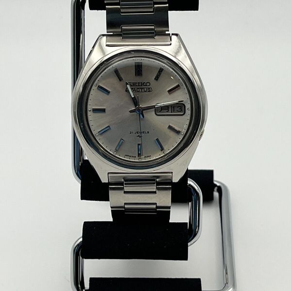 Seiko 5 Actus 7019-8010 Automatic Men Silver Dial Watch Vintage Japan - Rank C | WatchCharts ...