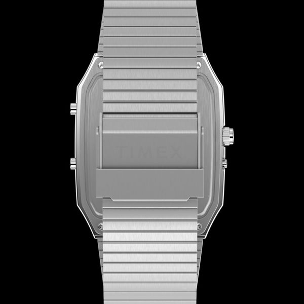 Timex Silver Mens Analogue-Digital Watch Q Timex Reissue TW2Y05900 ...