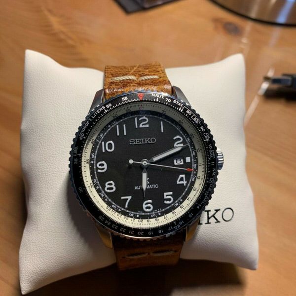 Seiko Prospex SRPB61 Black Dial Black Sky navitimer pilot field ...