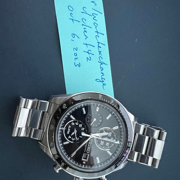 [WTS] Seiko Spirit SBPP001 7T62 Power Design Quartz Chronograph Black - $195 | WatchCharts ...