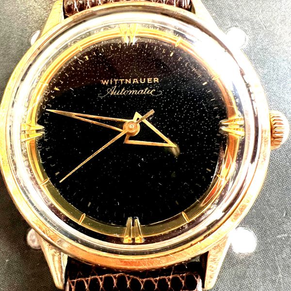 Vintage Wittnauer rare mid century 50s Star Rocket Sputnik Space dial ...