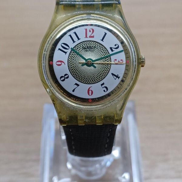 Swatch Watch Madeleine Ladies 1995 Leather Strap LG113 - all works see ...
