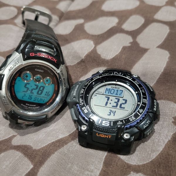 Vintage Lot Of Two Casio G-Shock GW-500A-SGW-1000 Tested and Working ...