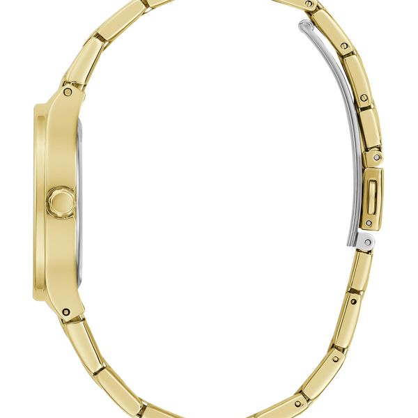 Guess Eve Ladies 32mm Gold Tone Champagne Dial Watch - GW0615L2 NEW ...