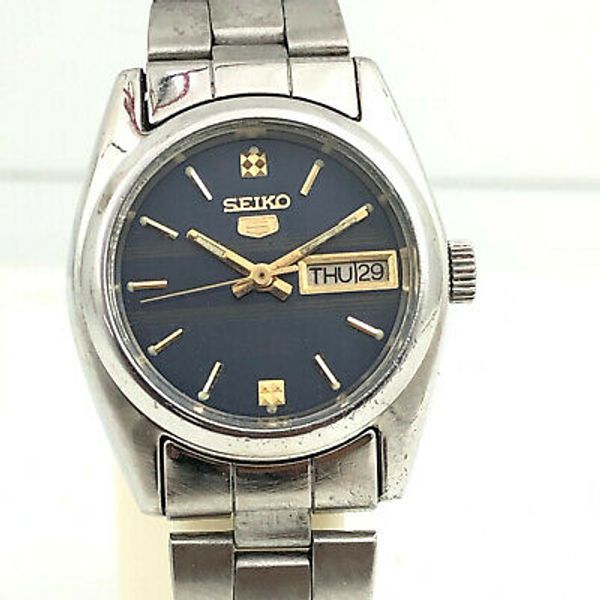 VINTAGE WOMEN'S SEIKO 5 AUTOMATIC 4206-0330 24MM JAPAN MADE WRIST WATCH ...