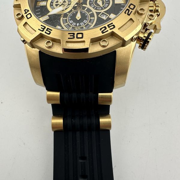 Invicta 26407 Pro Diver Blue Dial Polyurethane Strap Chronograph Men's ...