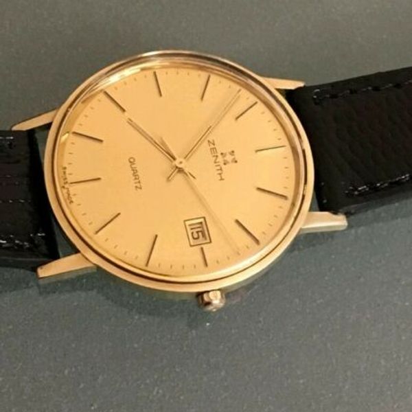 Vintage Rare Zenith Quartz 14ct Gold Watch | WatchCharts