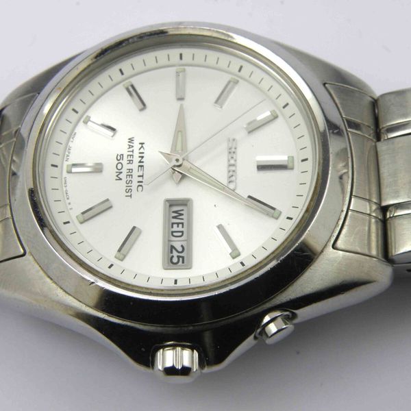 Men's Seiko Kinetic Watch 5M63-0B90 - 50m | WatchCharts Marketplace