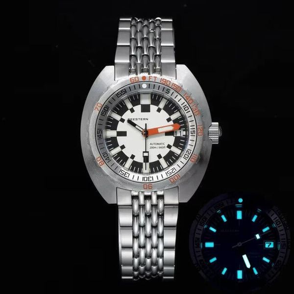Seestern V3 42MM SUB 300T LUME DATE Bezel 200m DIVER'S Mens Sport Watch ...