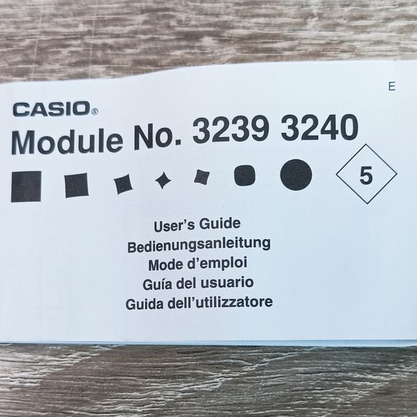 Casio Digital Watch Model No. 3239 3240 Black Digital Alarm ...