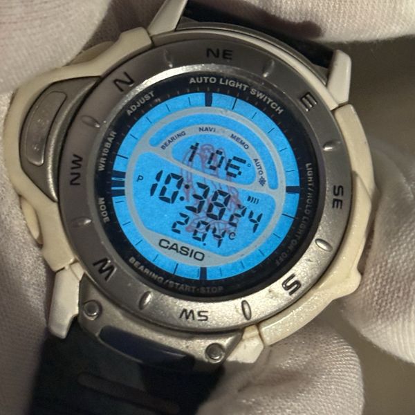 Vintage Casio Pro Trek PRL-35 JDM Menâ s Digital Sports Watch Module ...