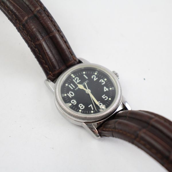 Hamilton WWII Military Style Watch Ref. 9715 Quartz WORKING ...