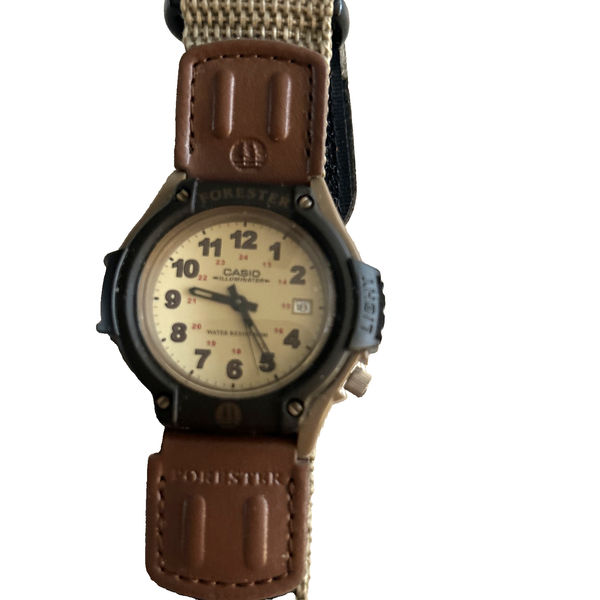 Casio Forester Illuminator 11â Date Watch Hook/Loop Closure New Battery ...
