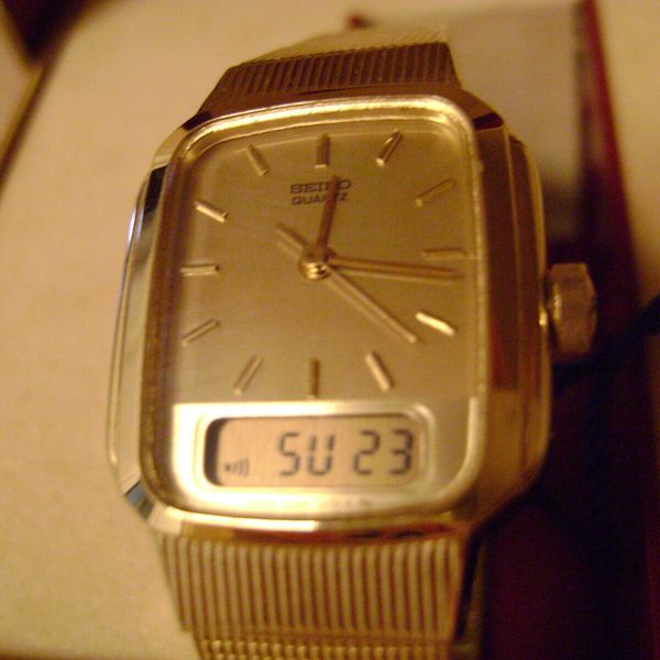 Seiko Duo-Display Cal. E029 Watch and Manual With Box & Tag vintage ...