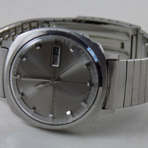 Vintage Seiko 21 Jewel Sportsmatic 5 Automatic Day Date 6619 7050 Stainless Band | WatchCharts ...
