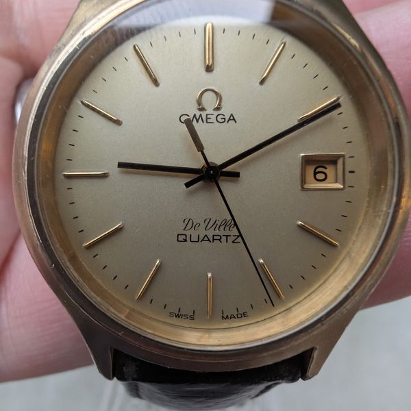 OMEGA de Ville Men's Quartz Watch Cal.1342 35mm Boxed Working Condition ...