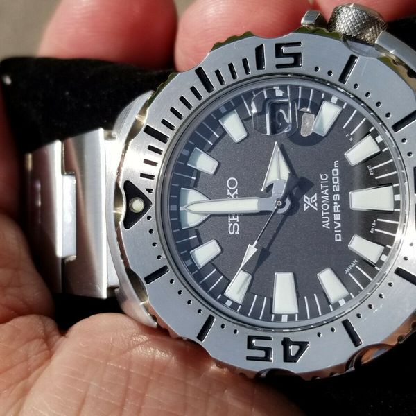 Mint Rare Discontinued Seiko SBD025 6R15 3rd Third Gen Generation BLACK ...