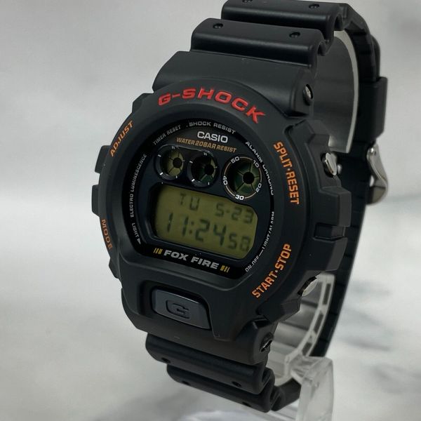 CASIO G-Shock DW-6900B-9 STANDARD FOX FIRE Black Chrono Digital Mens ...