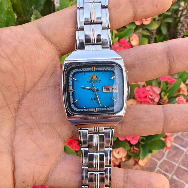 Orient TV Vintage Automatic Watch | Blue Dial | Made in Japan | Fully ...