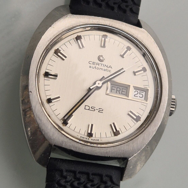 Certina DS-2 Certiday Automatic Vintage Oversize 38mm ++ Turtle 1960s ...