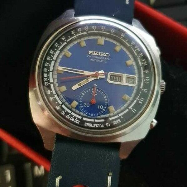 Rare 1969 Seiko Pulsations Doctors Mans Watch Chronograph 6139-6020 ...