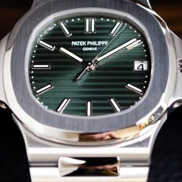 Patek Philippe Nautilus 5711 olive green dial | WatchCharts Marketplace