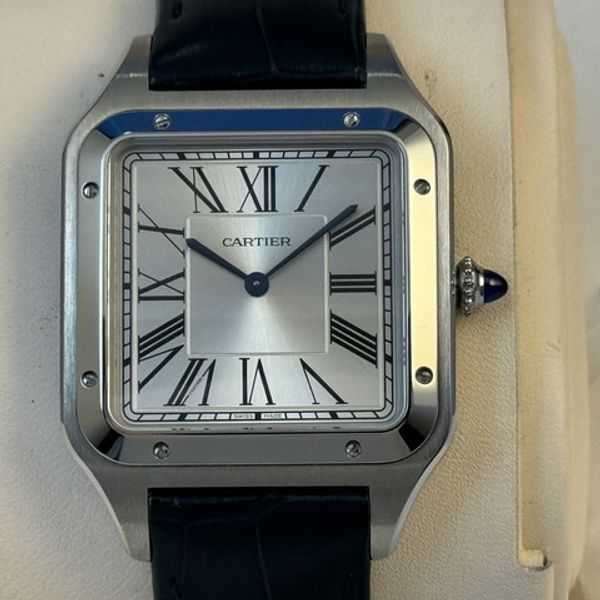 FS: Excellent Cartier Santos Dumont WSSA0032, Extra Large. Silver Dial ...