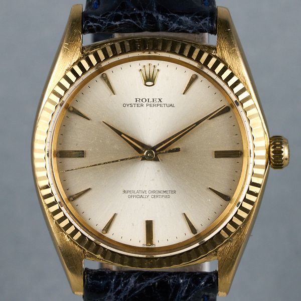 FS: 1963 Rolex YG Oyster Perpetual Ref: 1013 'Oversized' with Silver ...