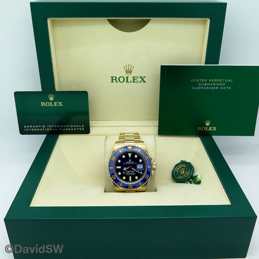 FS: Rolex 126618LB SUBMARINER 41MM-18K YELLOW GOLD-BLUE DIAL | WatchCharts
