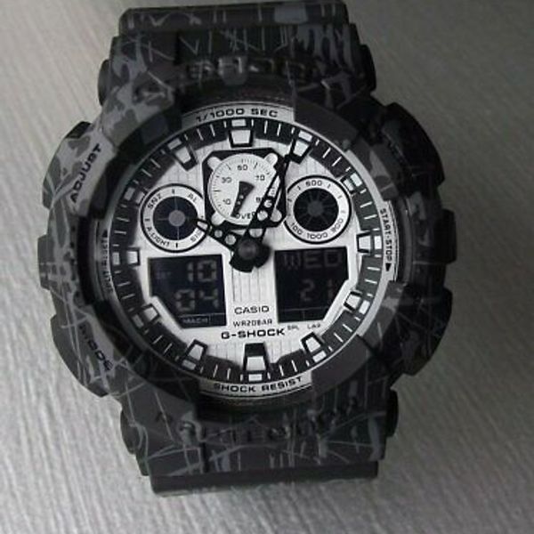 casio G-shock GA-100 negative display watch | WatchCharts Marketplace