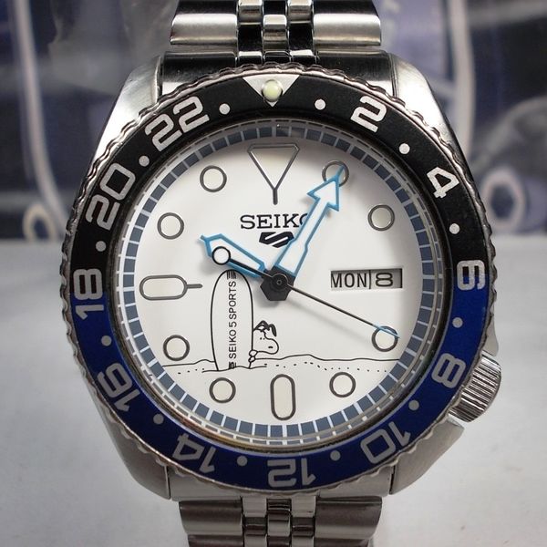 SEIKO 150M DAY/DATE DIVERS AUTO MENS WATCH 6309-729A 'SEIKO 5 SNOOPY ...