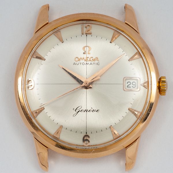 FS: Vintage Omega 18k Rose Gold Geneve Automatic Ref. 14703 61 w/ Cross ...