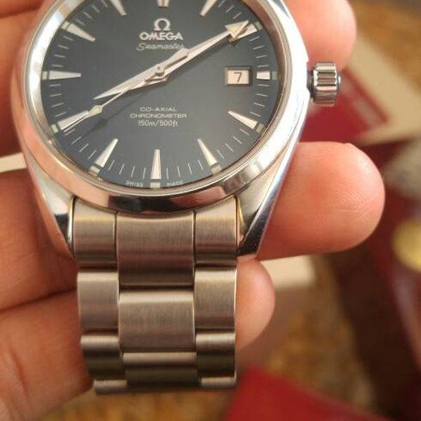 FS: Omega Aqua Terra 2503.80 - Co-Axial - Blue Dial - in Canada ...